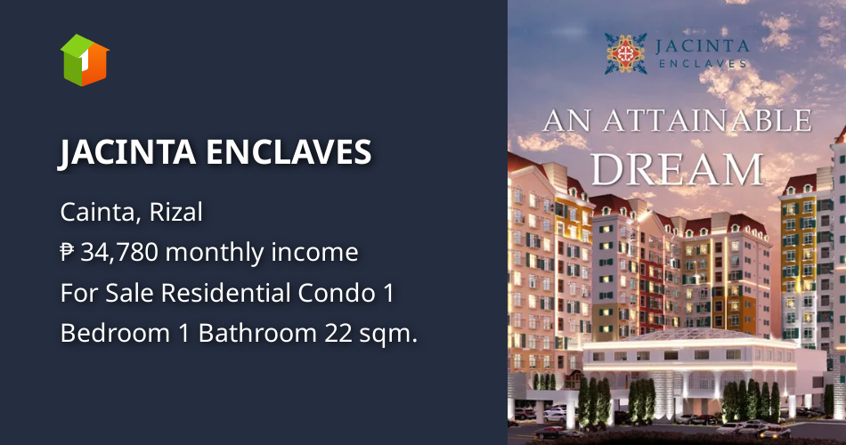 JACINTA ENCLAVES [Condos 🏙️] (December 2022) in Cainta, Rizal for sale ...