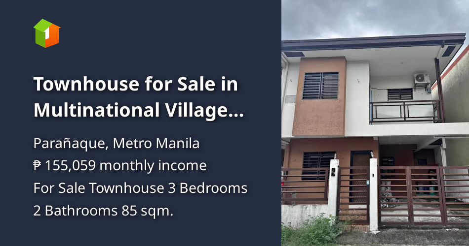 Townhouse for Sale in Multinational Village Paranaque City [Houses and ...