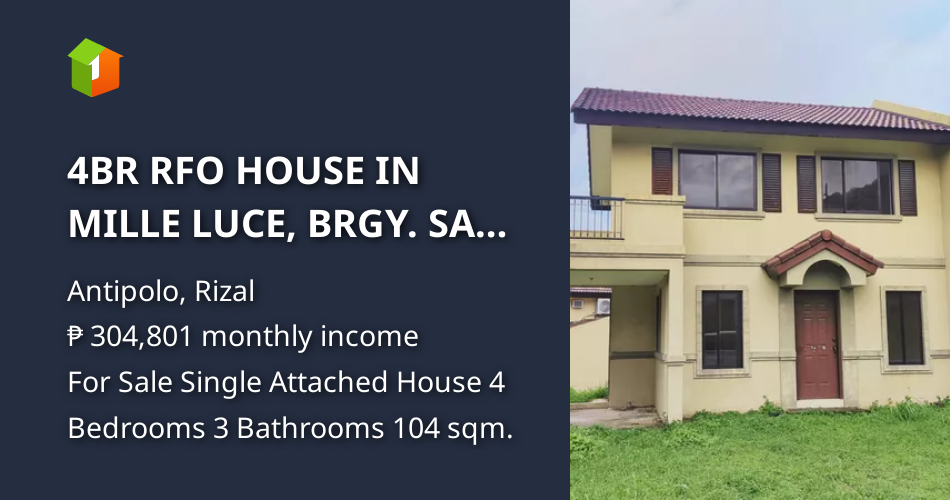 4BR RFO HOUSE IN MILLE LUCE, BRGY. SAN ROQUE, ANTIPOLO, RIZAL [Houses ...