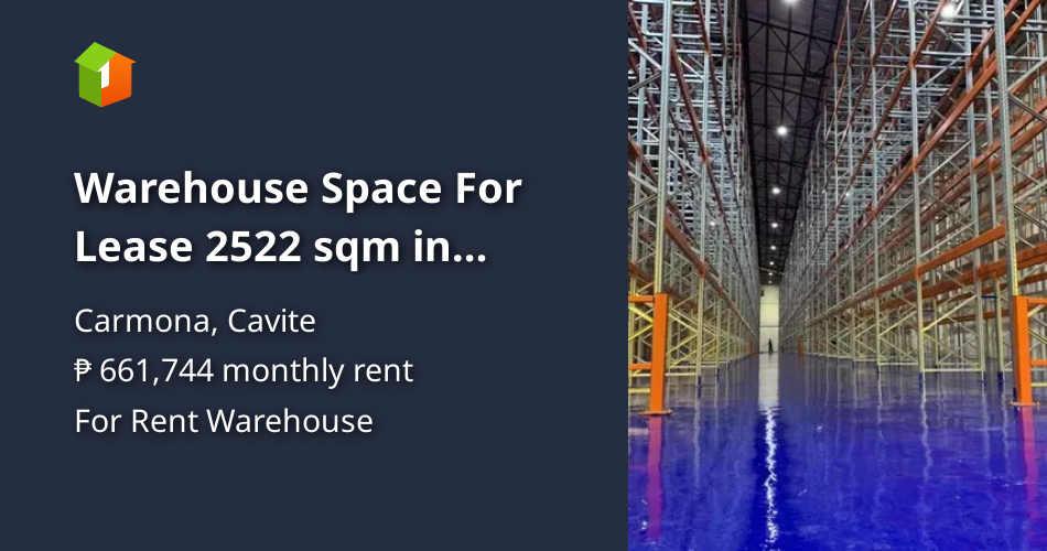 Warehouse Space For Lease 2522 sqm in Carmona Cavite [Commercial ...