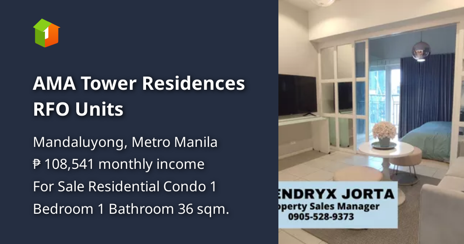 AMA Tower Residences RFO Units [Condos 🏙️] (January 2022) in ...