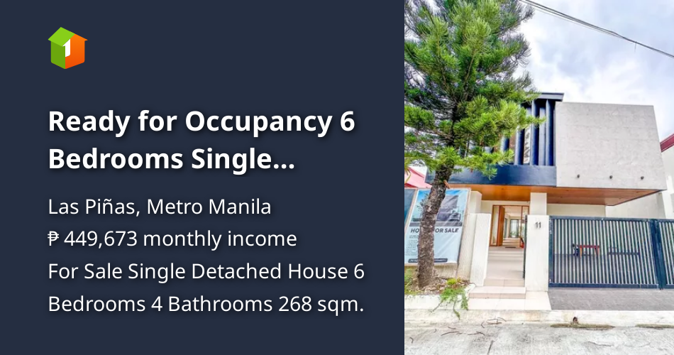 Ready for Occupancy 6 Bedrooms Single Detached House in BF Resort ...