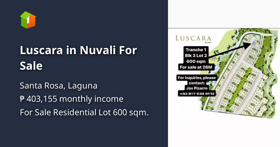 Luscara in Nuvali For Sale [Lots 🚜] (June 2024) in Santa Rosa, Laguna ...