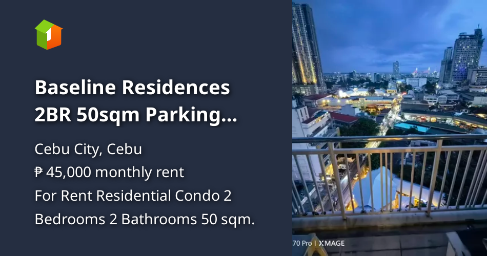 Baseline Residences 2BR 50sqm Parking 2Balcony Fuente Center [Condos 🏙️ ...
