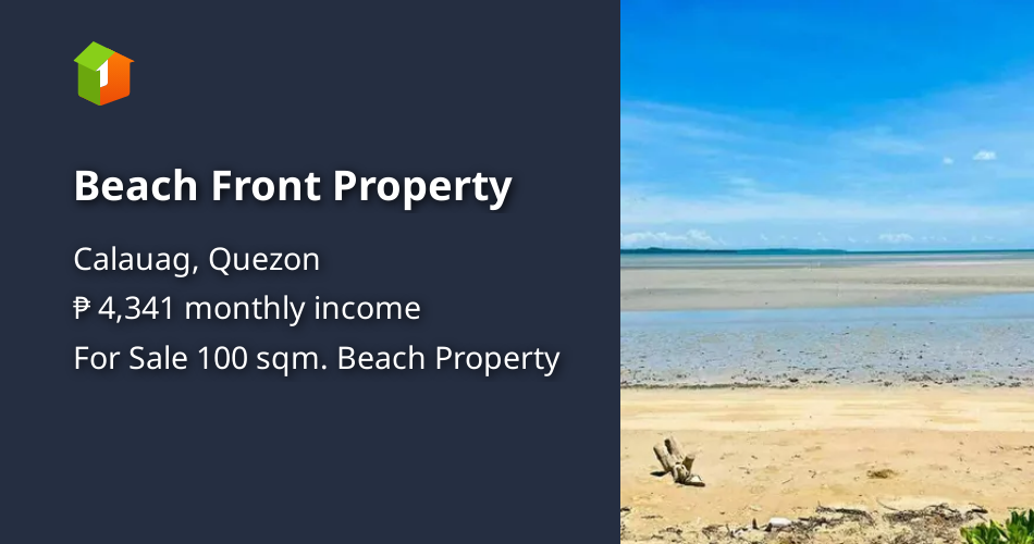 Beach Front Property [Beach Properties 🏖️] (May 2026) in Calauag ...