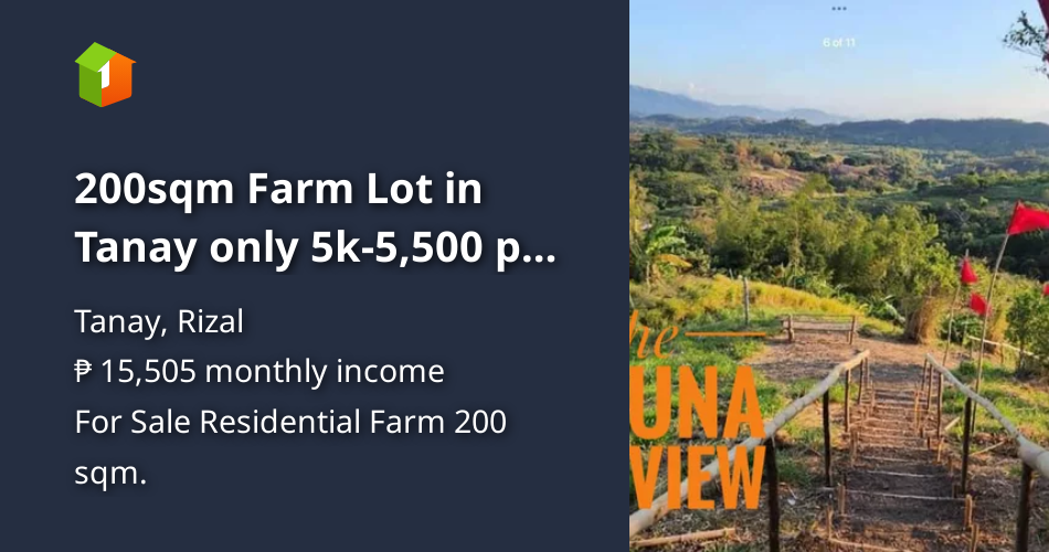 200sqm Farm Lot in Tanay only 5k-5,500 per sqm [Lots 🚜] (September 2025 ...