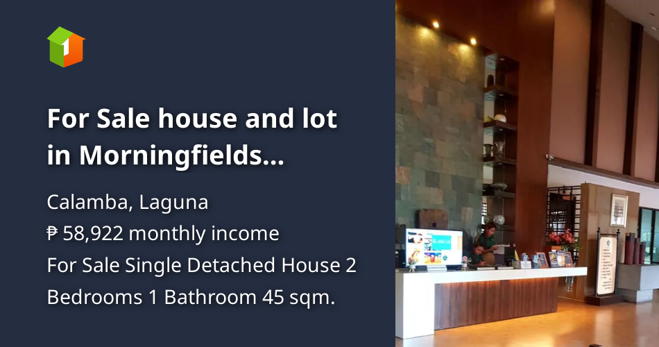 For Sale house and lot in Morningfields Calamba Laguna near Nuvali ...