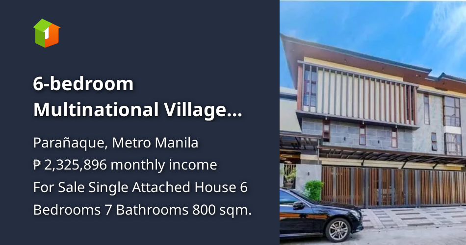 6-bedroom Multinational Village House For Sale [Houses and Lots 🏘️ ...