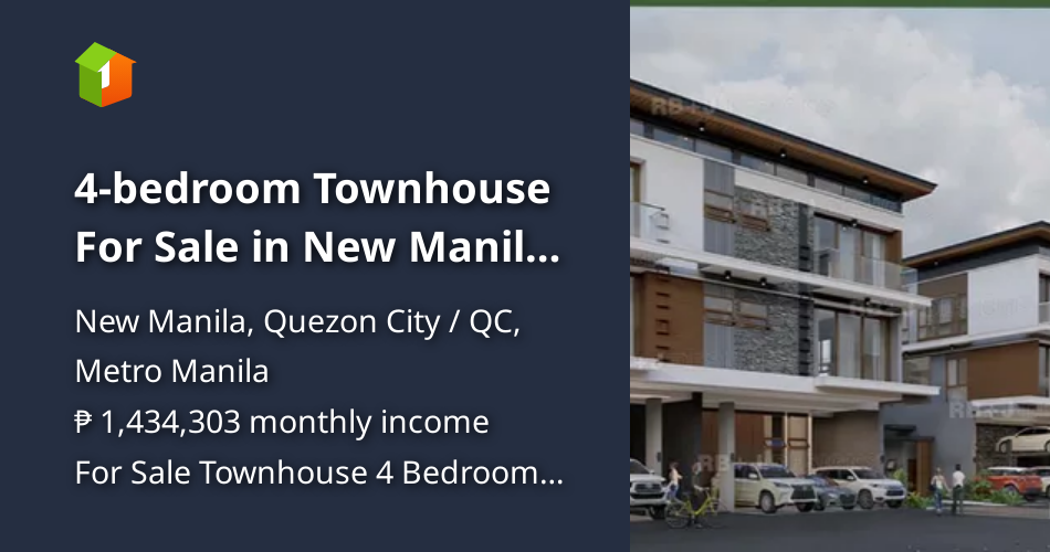 4-bedroom Townhouse For Sale in New Manila Quezon City [Houses and Lots ...
