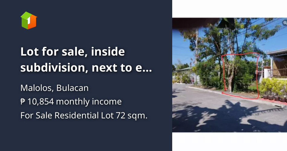 Lot for sale, inside subdivision, next to end lot. [Lots 🚜] (February ...