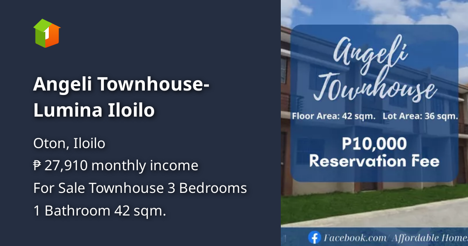 Angeli Townhouse- Lumina Iloilo [Houses and Lots 🏘️] (March 2022) in ...