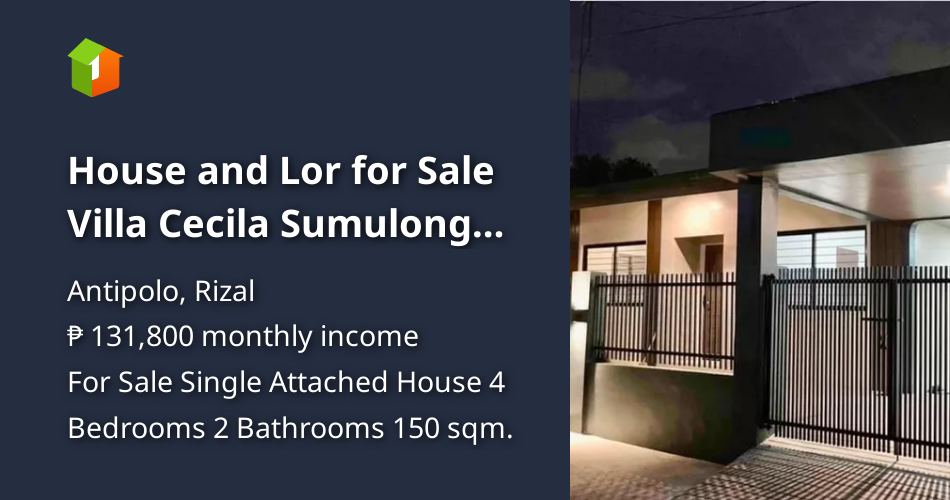 House and Lor for Sale Villa Cecila Sumulong Antipolo Newly Renovated ...