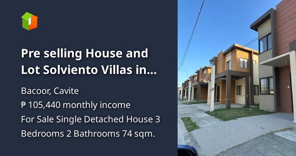 Pre selling House and Lot Solviento Villas in Molino Cavite [Houses and ...