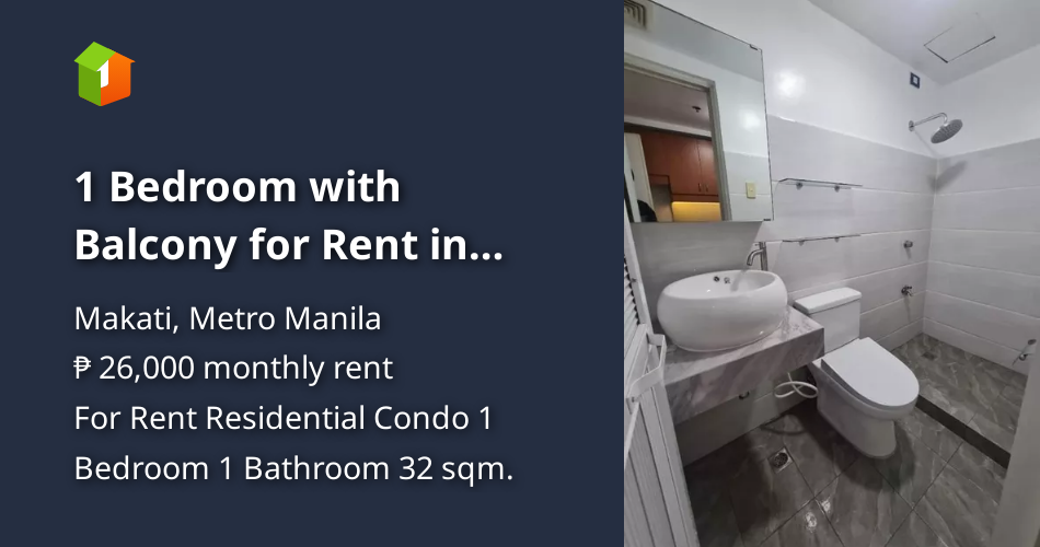 1 Bedroom with Balcony for Rent in Rada Regency Makati City [Condos 🏙️ ...