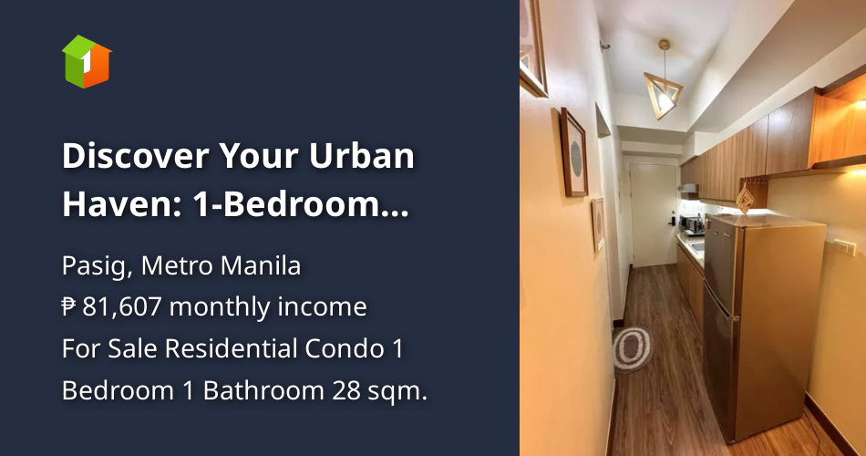 Discover Your Urban Haven: 1-Bedroom Condo in DMCI Prisma Residences [Condos 🏙️] (October 2025 ...