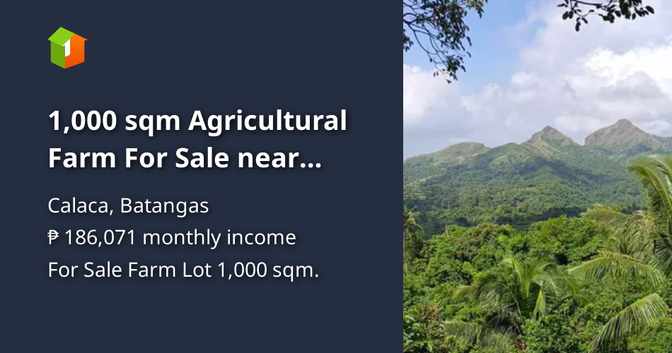 1,000 sqm Agricultural Farm For Sale near Tagaytay [Lots 🚜] (May 2024 ...