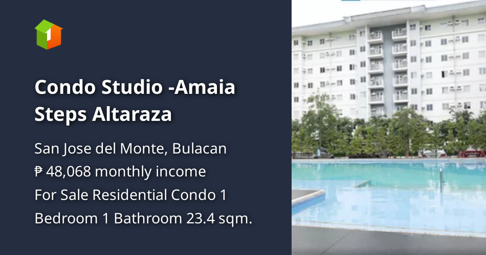 Condo Studio -Amaia Steps Altaraza [Condos 🏙️] (November 2024) in San Jose del Monte, Bulacan ...