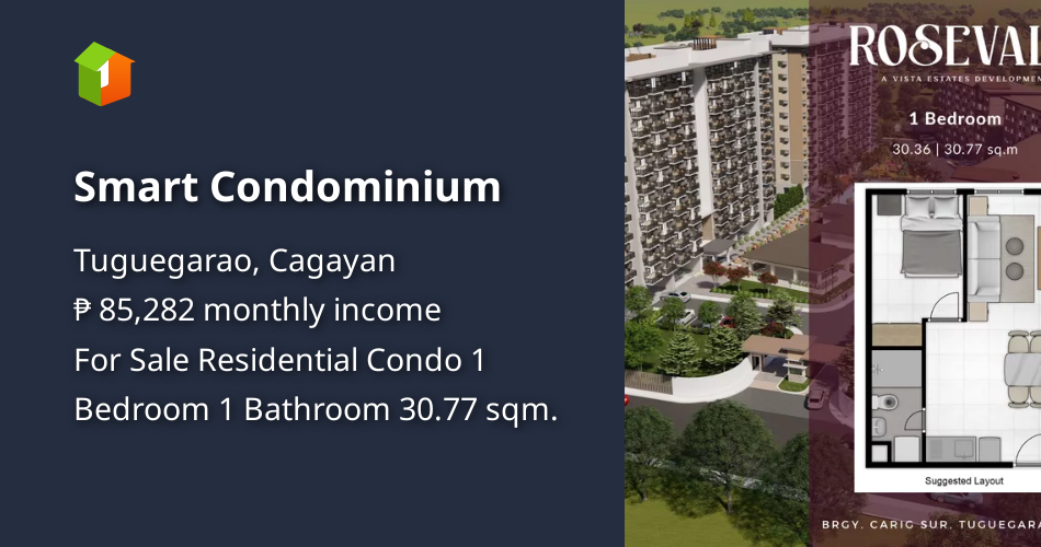 Smart Condominium [Condos 🏙️] (April 2024) in Tuguegarao, Cagayan for sale