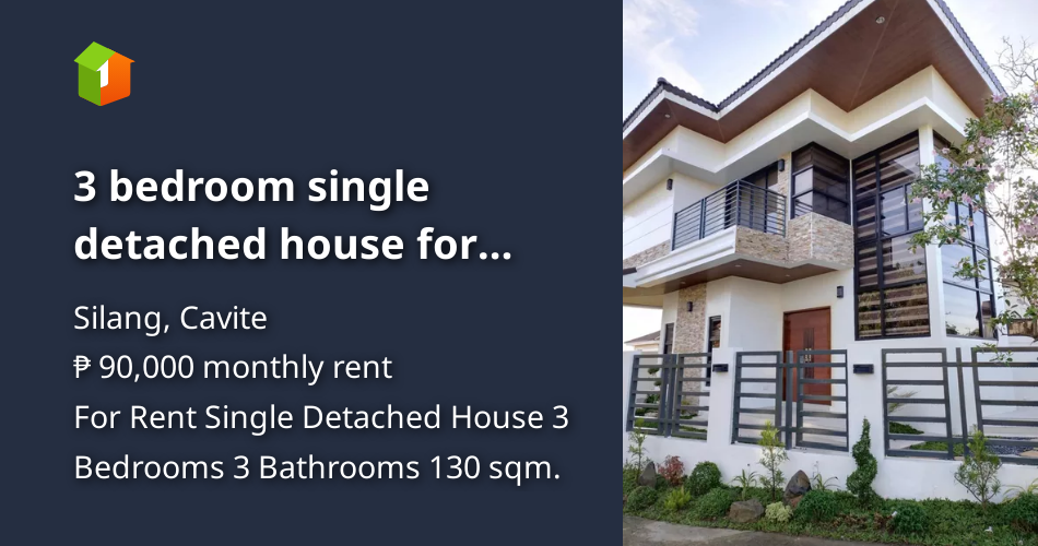 3 bedroom single detached house for rent [Houses and Lots 🏘️] (April ...