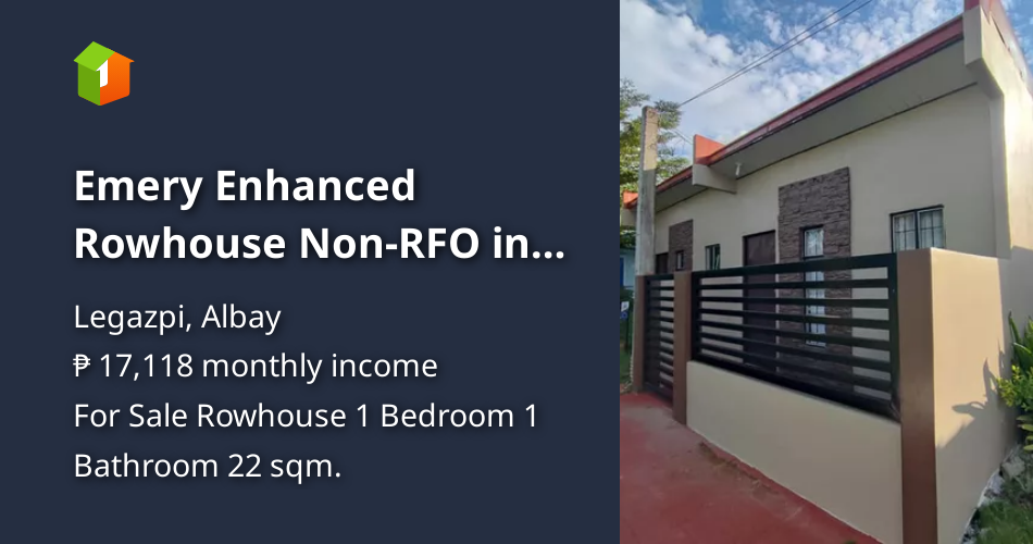 Emery Enhanced Rowhouse Non-RFO in Legazpi Albay [Houses and Lots 🏘️ ...
