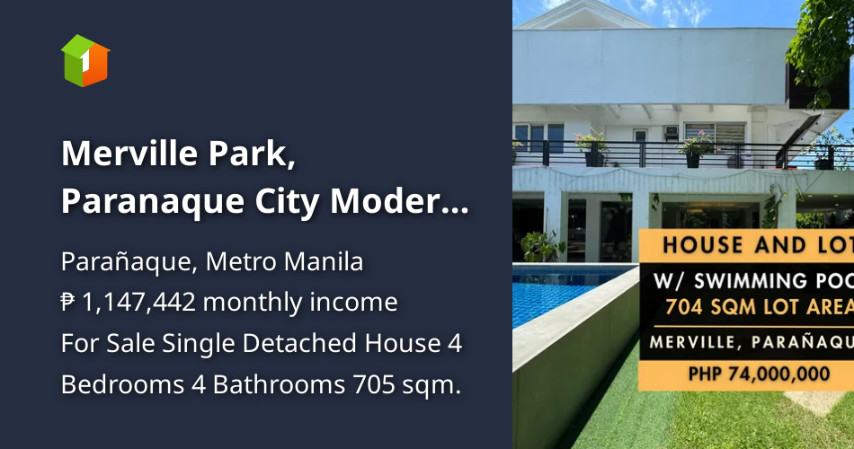 Merville Park, Paranaque City Modern Tropical House and Lot for SALE ...