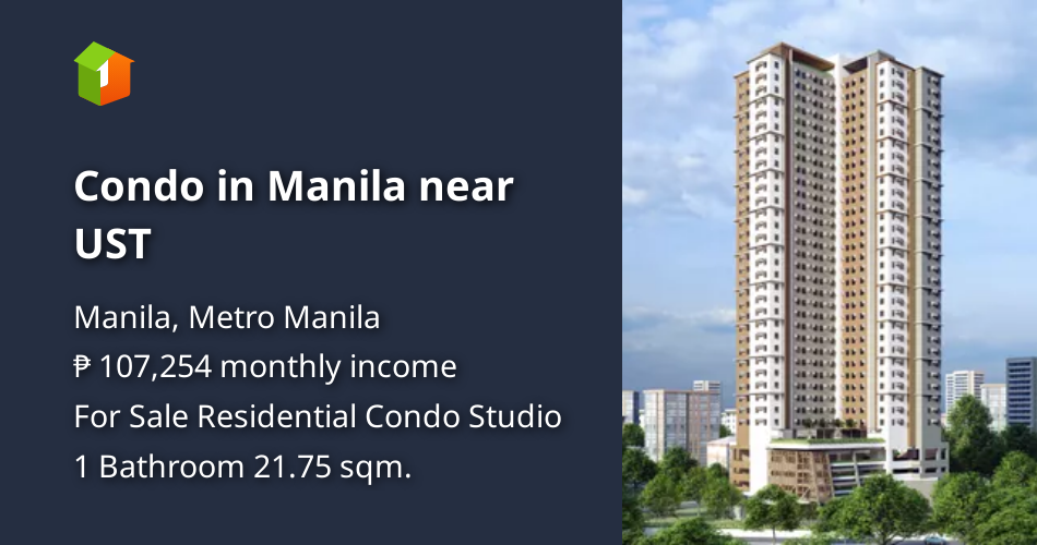 Condo in Manila near UST [Condos 🏙️] (May 2023) in Manila, Metro Manila ...