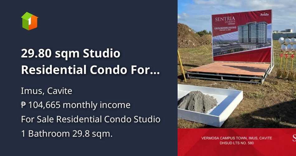 29.80 sqm Studio Residential Condo For Sale in Imus Cavite [Condos 🏙️] (March 2025) in Imus ...