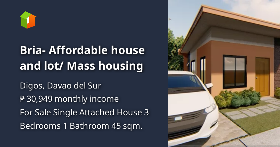 Bria- Affordable house and lot/ Mass housing [Houses and Lots 🏘️ ...