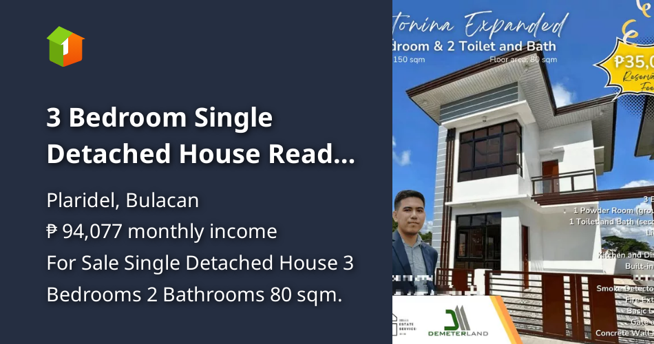 3 Bedroom Single Detached House Ready for Construction [Houses and Lots ...