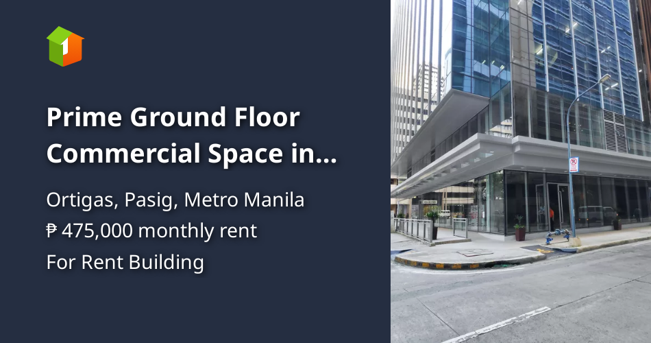 Prime Ground Floor Commercial Space in The Corporate Finance Plaza ...