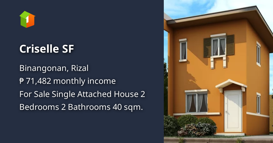 Criselle SF [Houses and Lots 🏘️] (April 2022) in Binangonan, Rizal for sale