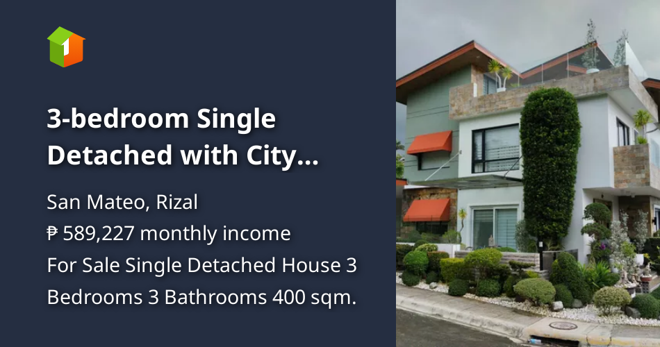 3-bedroom Single Detached with City View House For Sale at The Ranch ...