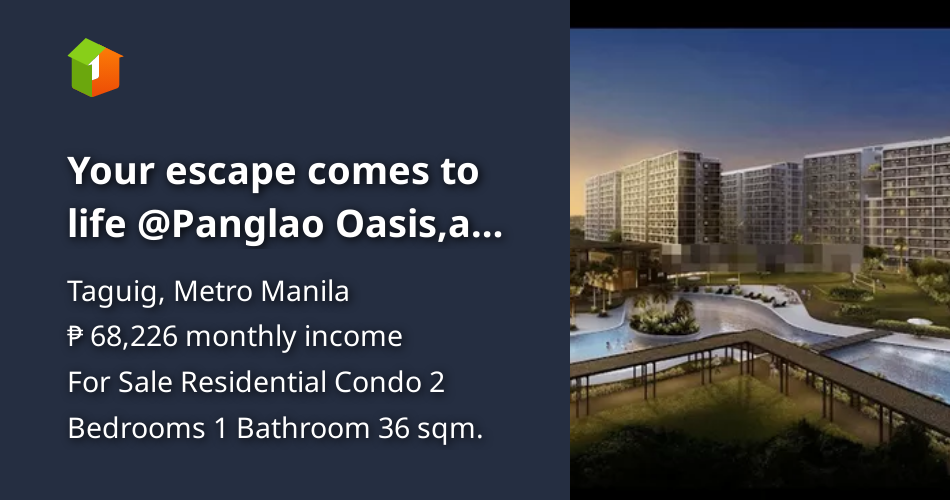Your escape comes to life @Panglao Oasis,a resort-inspired community ...