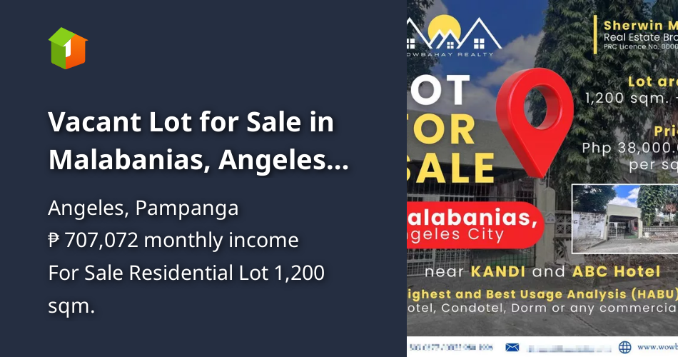 Vacant Lot for Sale in Malabanias, Angeles City [Lots 🚜] (November 2024 ...