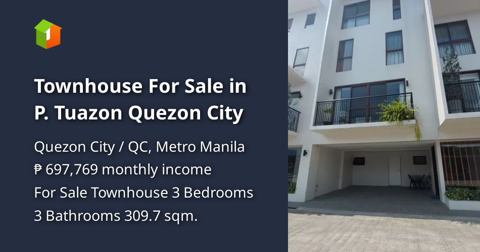 Townhouse For Sale in P. Tuazon Quezon City [Houses and Lots 🏘️] (May ...
