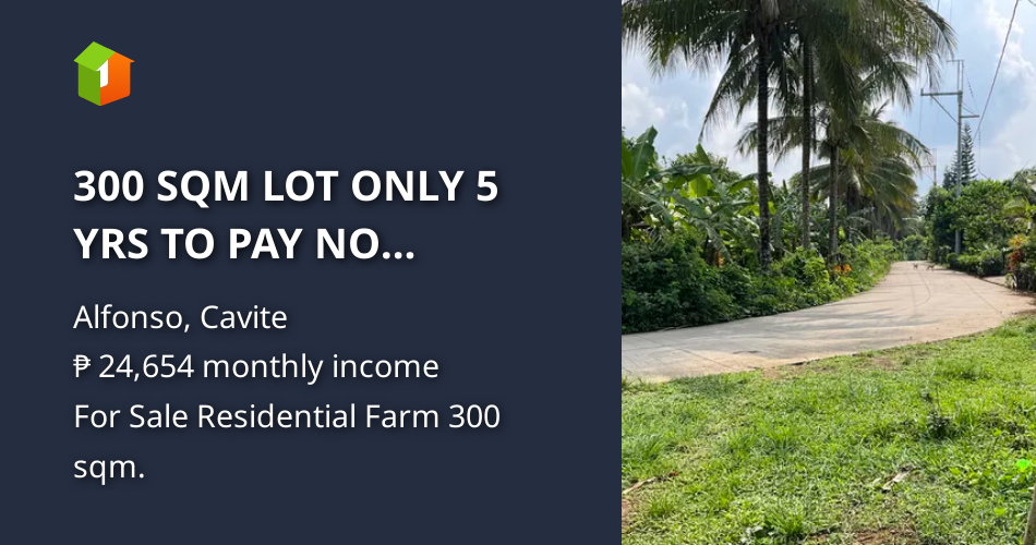 300 SQM LOT ONLY 5 YRS TO PAY NO INTEREST FREE TRANSFER TO BUYER [Lots ...