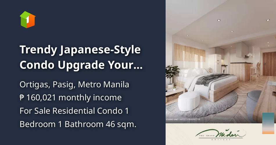Trendy Japanese-Style Condo Upgrade Your Lifestyle in Ortigas Today ...