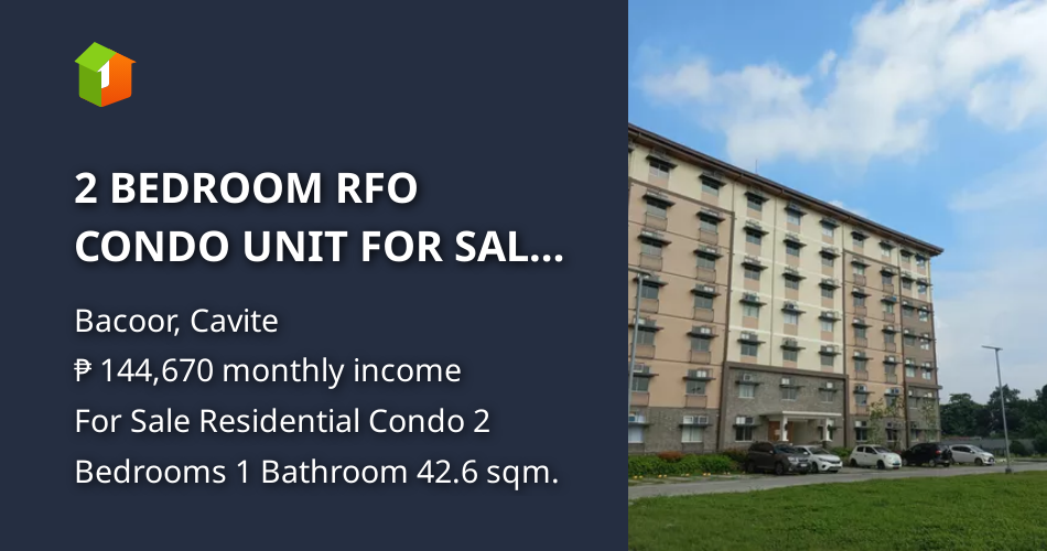 2 BEDROOM RFO CONDO UNIT FOR SALE IN BACOOR CAVITE NEAR MCI [Condos 🏙️ ...