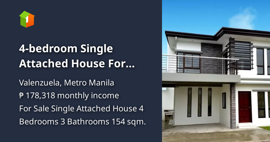4-bedroom Single Attached House For Sale in Valenzuela [Houses and Lots ...