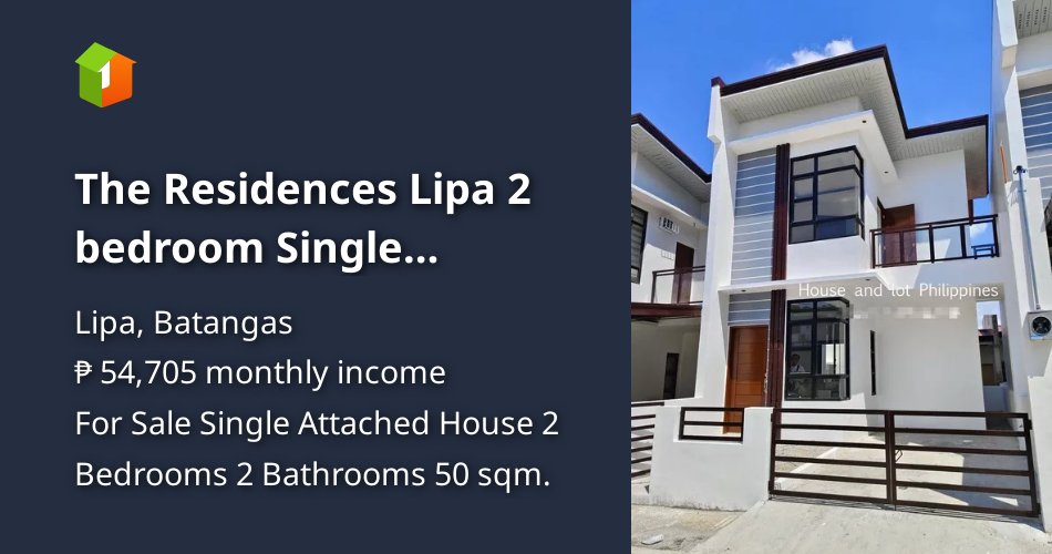The Residences Lipa 2 bedroom Single Attached, Antipolo del Norte Lipa ...