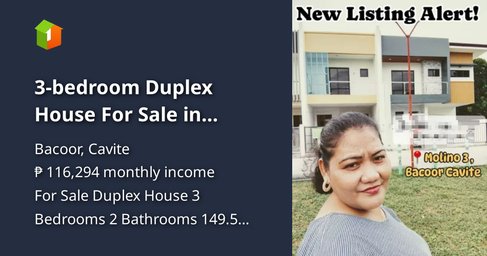3-bedroom Duplex House For Sale in Bacoor Cavite [Houses and Lots 🏘️] (May 2025) in Bacoor ...