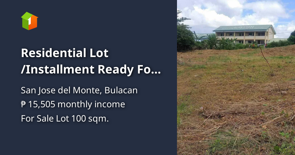 Residential Lot /Installment Ready For Occupancy Titled lot/Residential ...