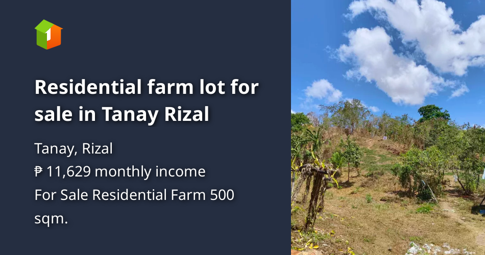 Residential farm lot for sale in Tanay Rizal [Lots 🚜] (September 2025 ...