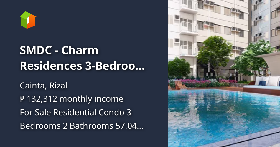 SMDC - Charm Residences 3-Bedroom Unit [Condos 🏙️] (December 2024) in ...