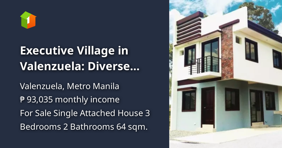 Executive Village in Valenzuela: Diverse House Models by Dulalia Homes ...