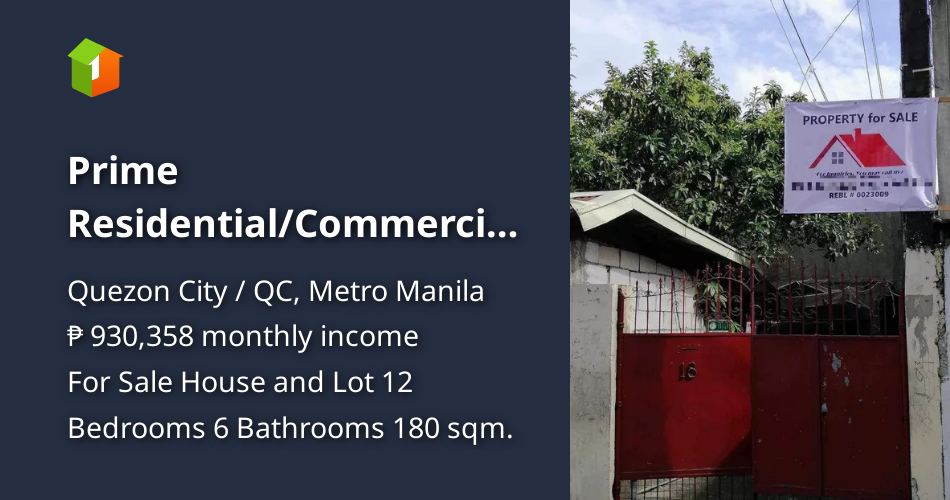 Prime Residential/Commercial Property for Sale in Cubao, Quezon City [Houses and Lots 🏘️] (April ...