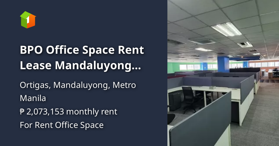 BPO Office Space Rent Lease Mandaluyong City Manila 2439 sqm ...