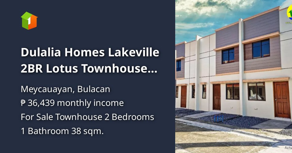 Dulalia Homes Lakeville 2BR Lotus Townhouse Meycauayan Bulacan [Houses ...