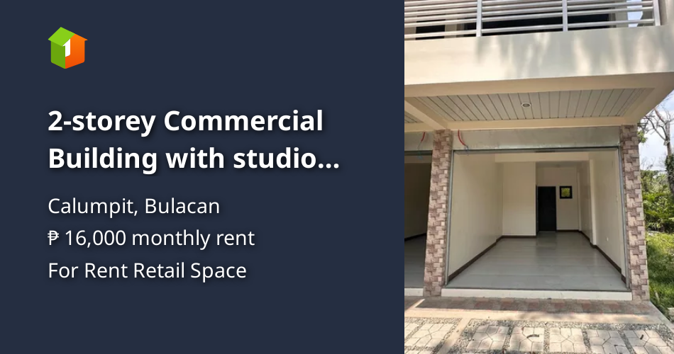 2-storey Commercial Building with studio type spaces and open garage ...
