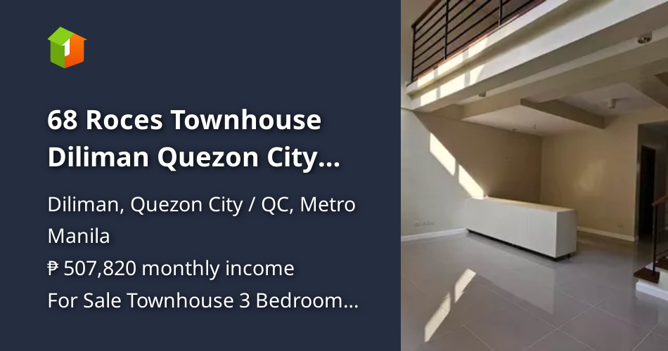 68 Roces Townhouse Diliman Quezon City Tomas Morato Quezon City [House ...